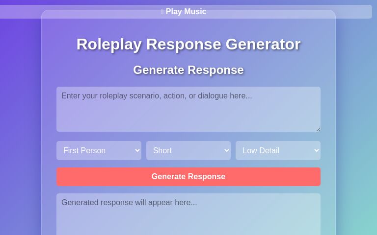 Roleplay Response Generator