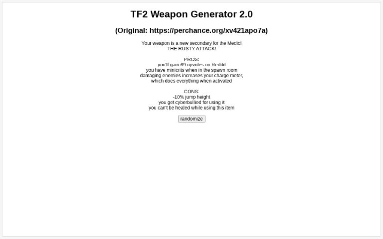 TF2 Weapon Generator 2.0