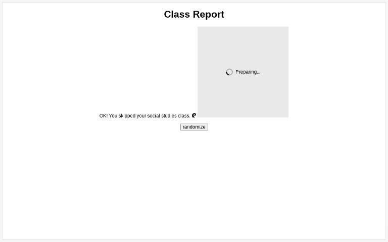 Class Report ― Perchance Generator