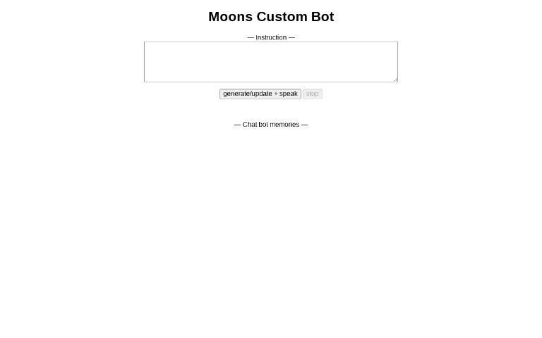 Moons Custom Bot ― Perchance Generator