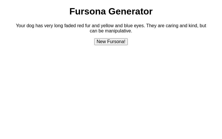 Fursona Generator