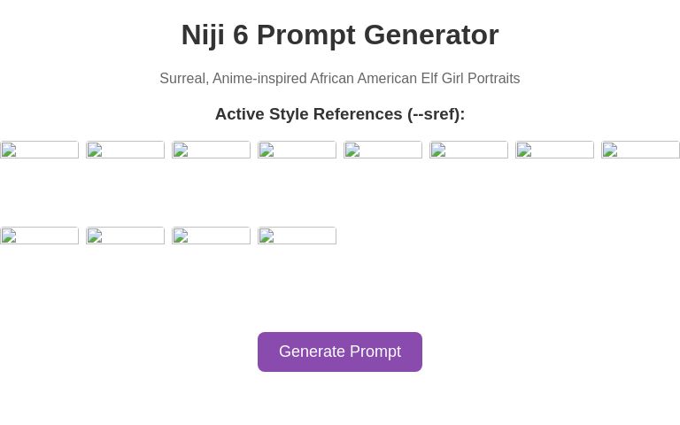 Niji 6 Prompt Generator