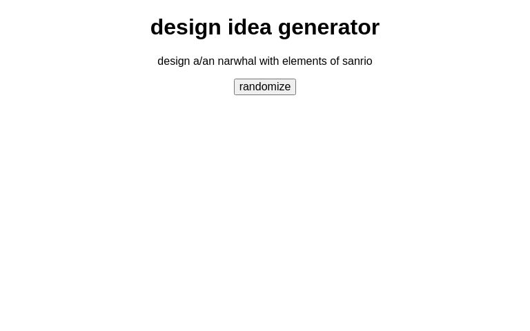 design idea generator