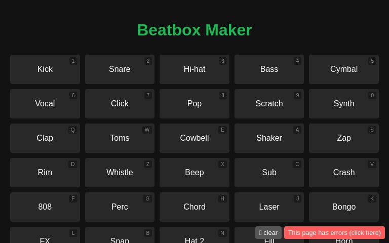 Beatbox Maker ― Perchance Generator