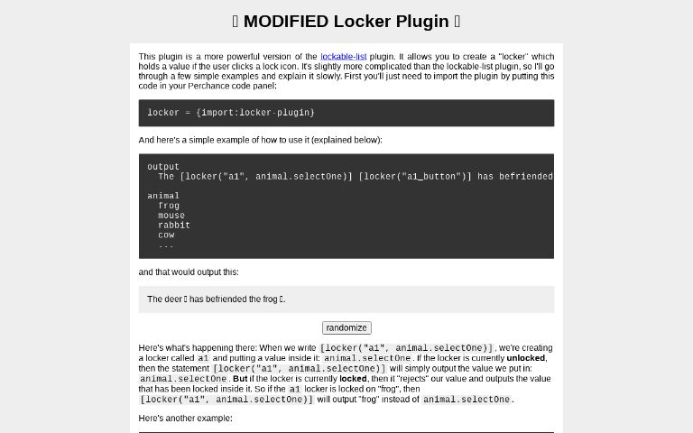 🔐 MODIFIED Locker Plugin 🔓