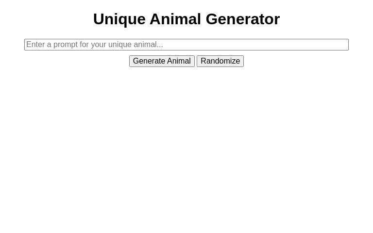 Unique Animal Generator