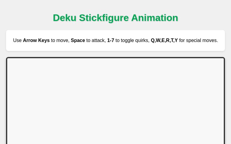 Deku Stickfigure Animation ― Perchance Generator