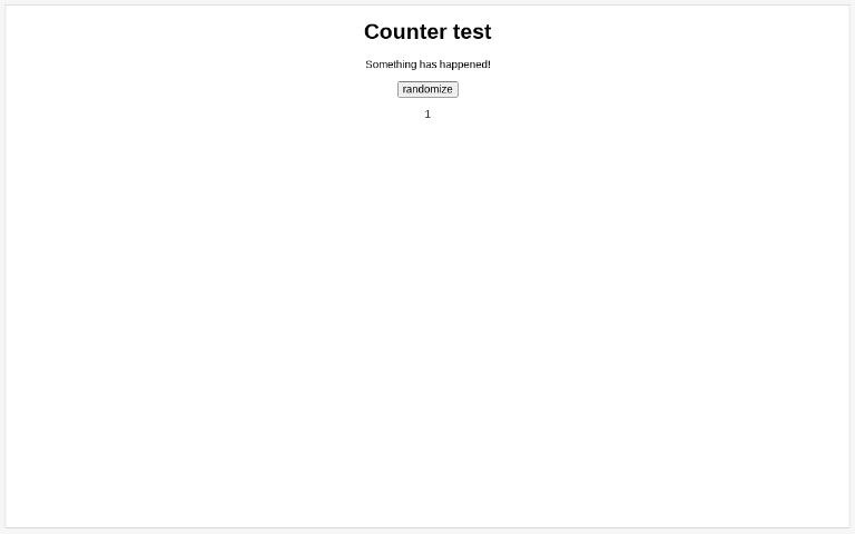 Counter test ― Perchance Generator