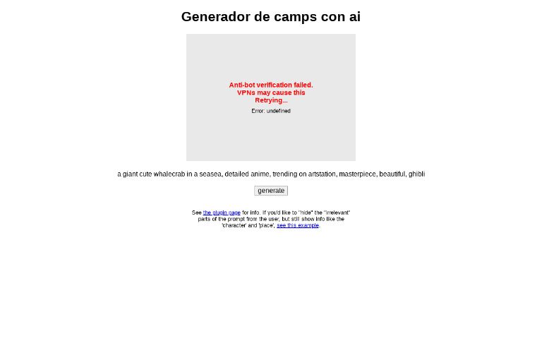 Generador de camps con ai