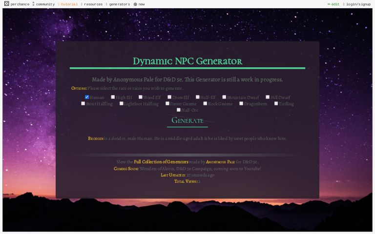 Dynamic NPC Generator