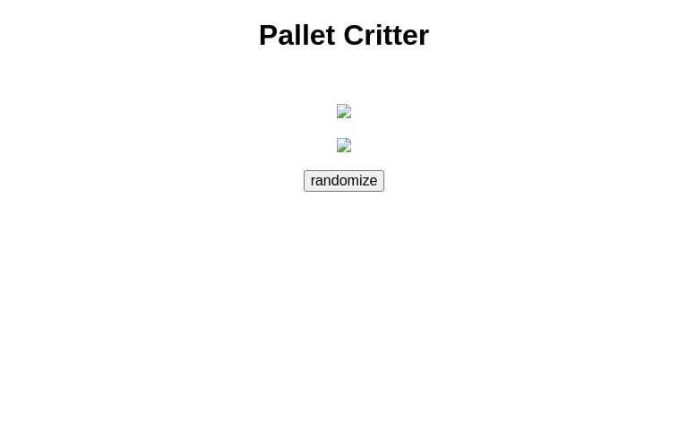 Pallet Critter ― Perchance Generator