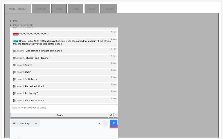 Pals Hangout Space ― Perchance Generator
