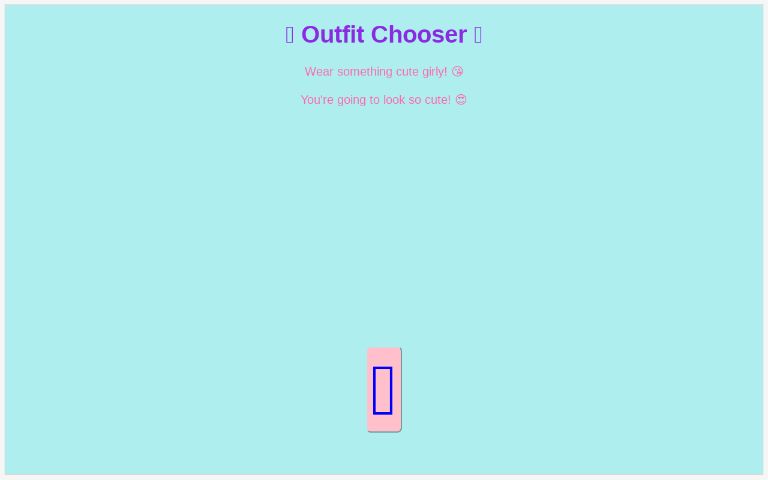 👗 Outfit Chooser 💅 ― Perchance Generator