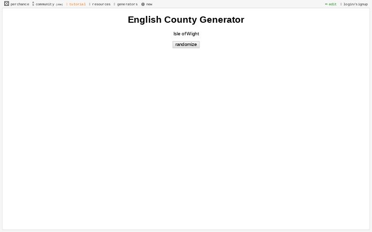 English County Generator
