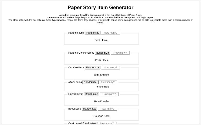 Paperstoryitemgenerator