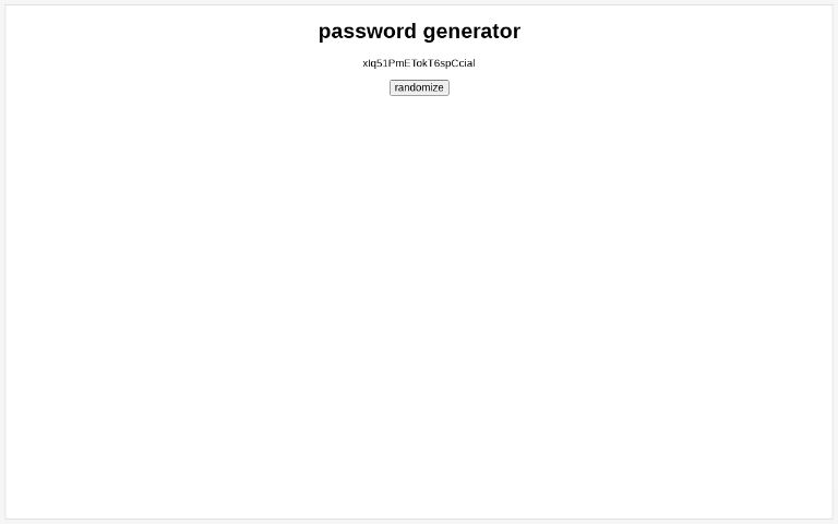 password generator