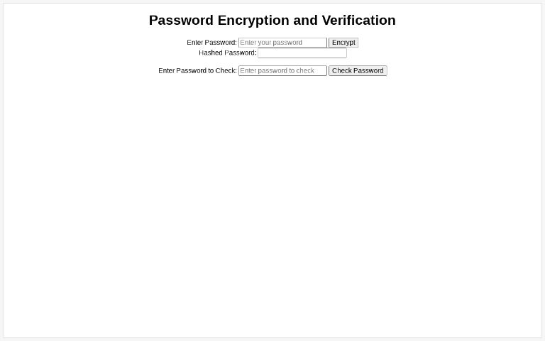 Password Encryption and Verification ― Perchance Generator