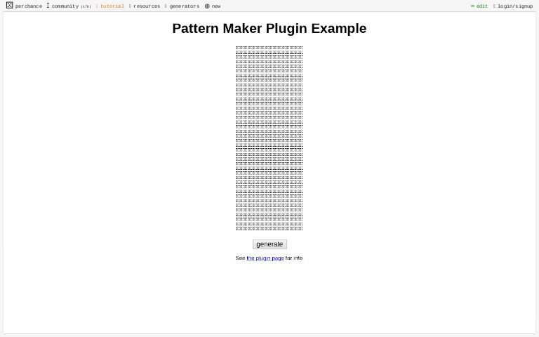 Pattern Maker Plugin Example