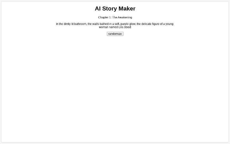 AI Story Maker ― Perchance Generator