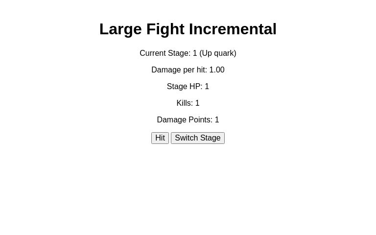Large Fight Incremental ― Perchance Generator