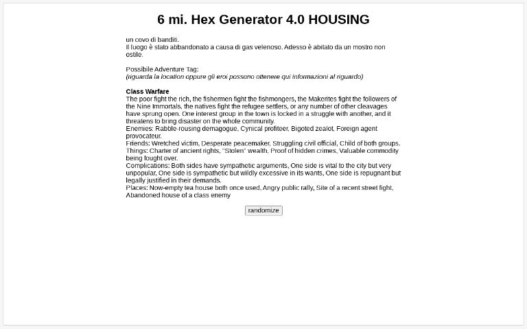 6 mi. Hex Generator 4.0 HOUSING