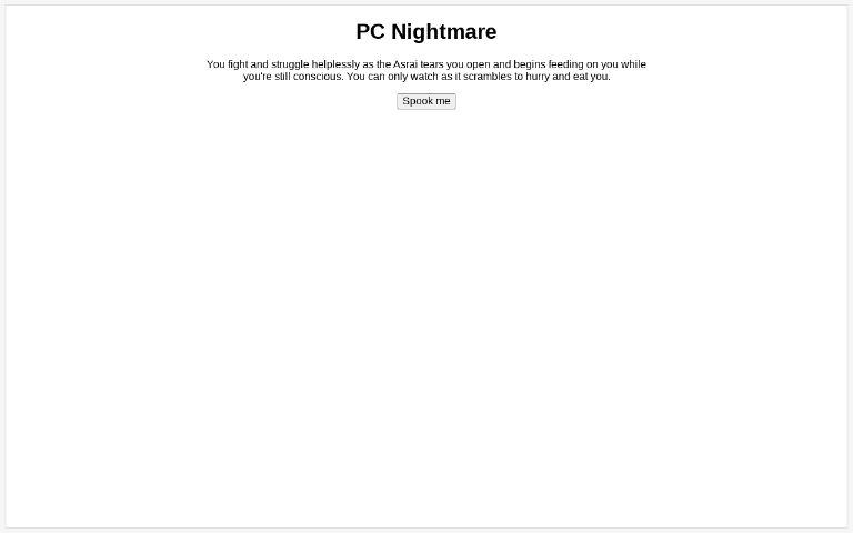 PC Nightmare ― Perchance Generator