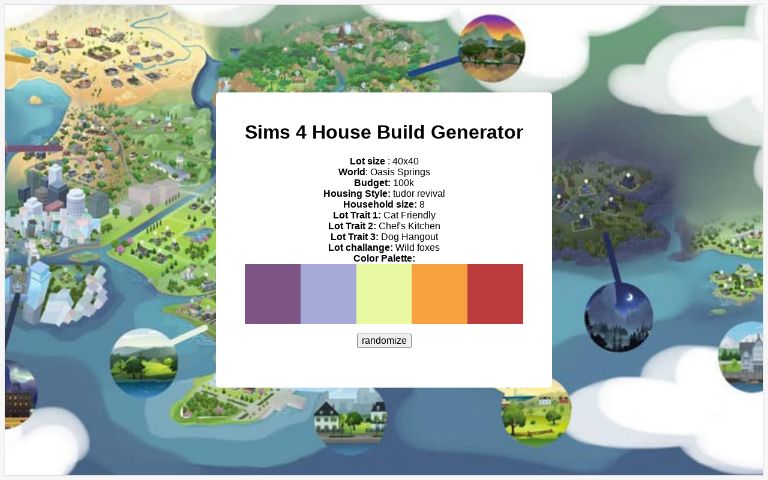Sims 4 House Build Generator