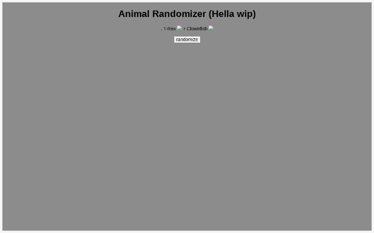 Animal Randomizer (Hella wip) ― Perchance Generator