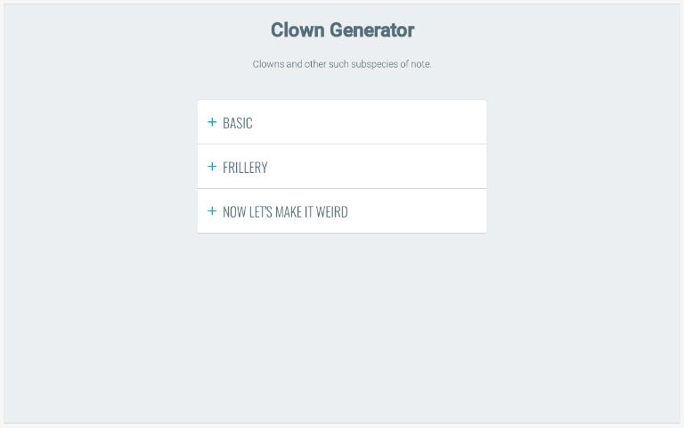 Clown Generator