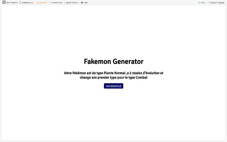 Fakemon Generator