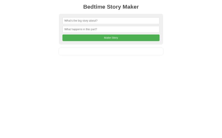 Bedtime Story Maker ― Perchance Generator