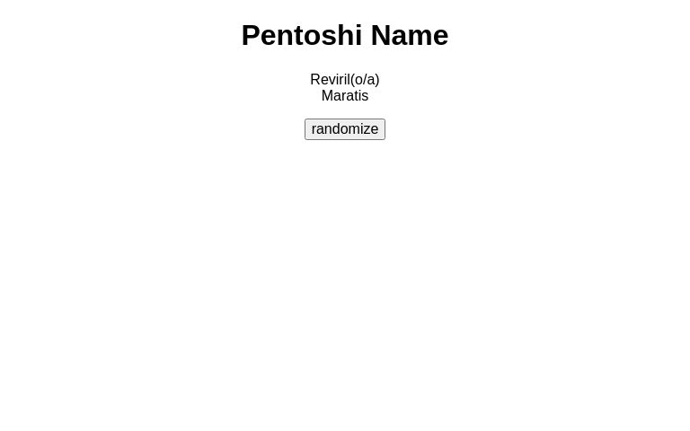 Pentoshi Name ― Perchance Generator