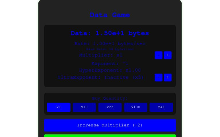 Data Game ― Perchance Generator