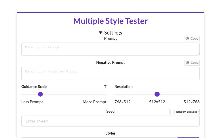 per-multi-style ― Perchance Generator