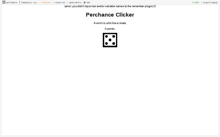 Perchance Clicker ― Perchance Generator