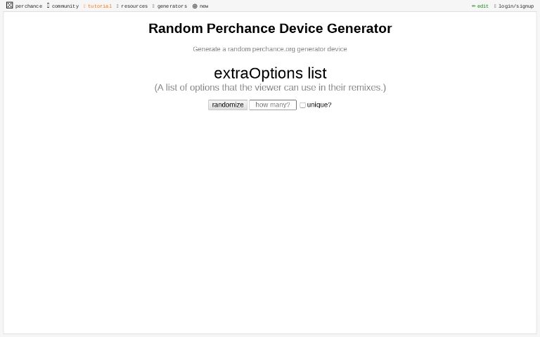 Random Perchance Device Generator