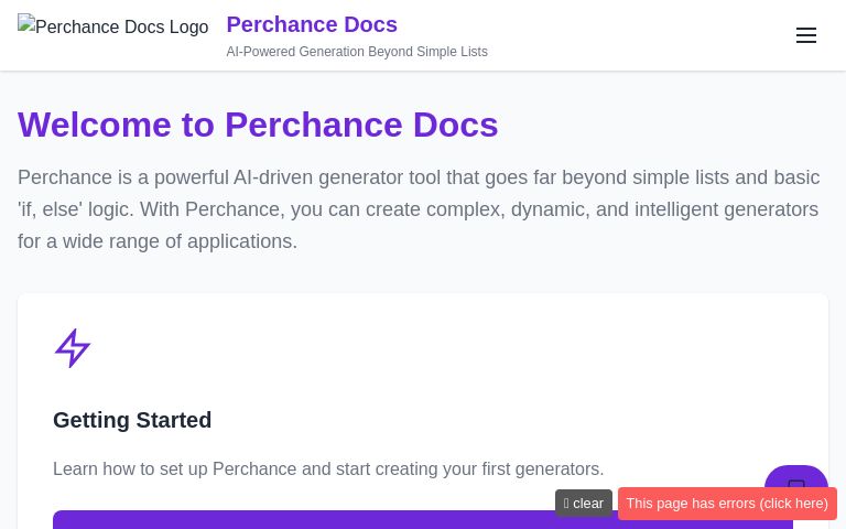 Perchance Docs ― Perchance Generator