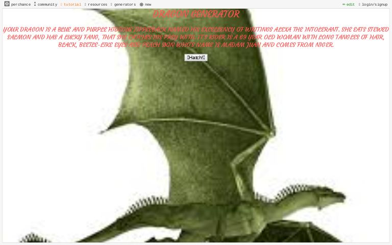 Perchance How To Train Your Dragon Generator