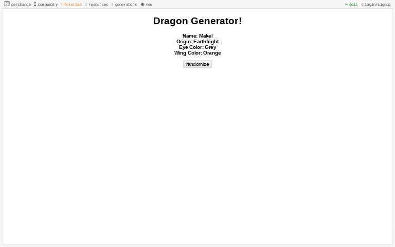 Dragon Generator!