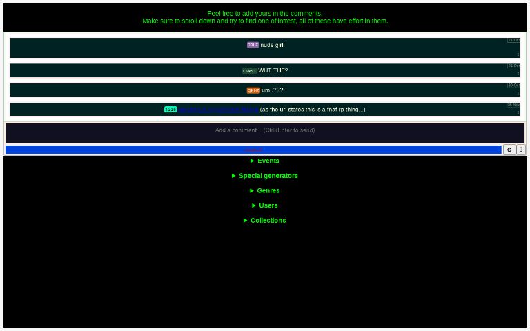 Example ― Perchance Generator
