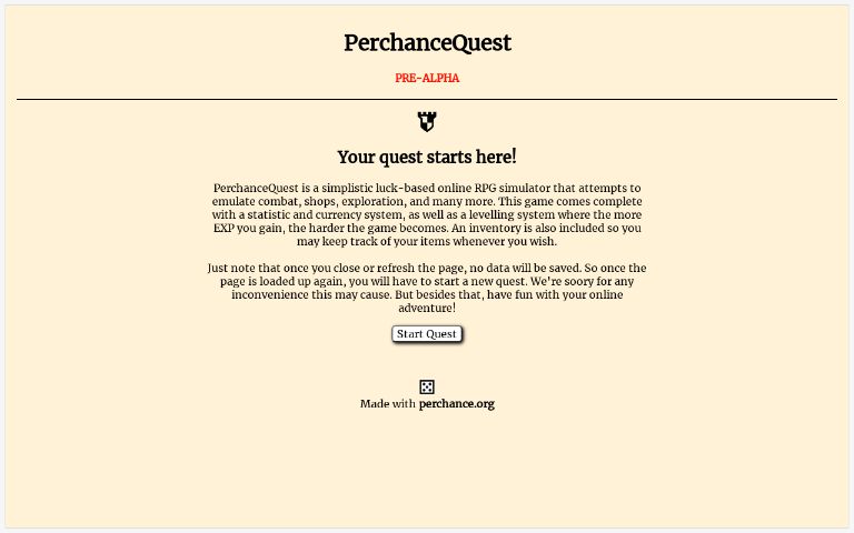 PerchanceQuest ― Perchance Generator