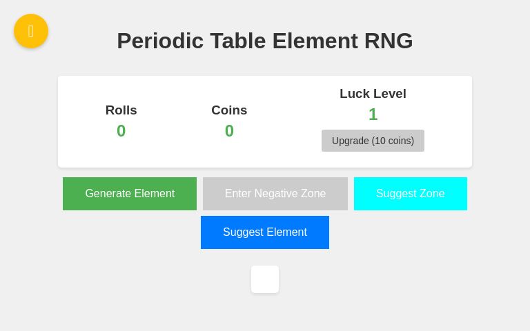 Periodic Table Element RNG ― Perchance Generator