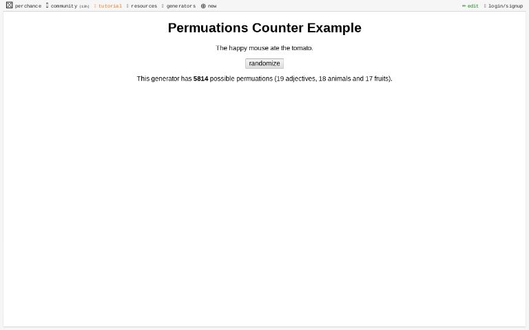 Permuations Counter Example ― Perchance Generator