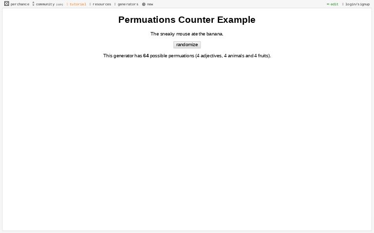 Permuations Counter Example ― Perchance Generator