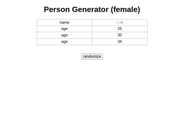 Person Generator (female)
