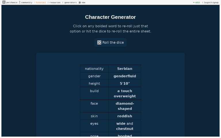 Character Generator