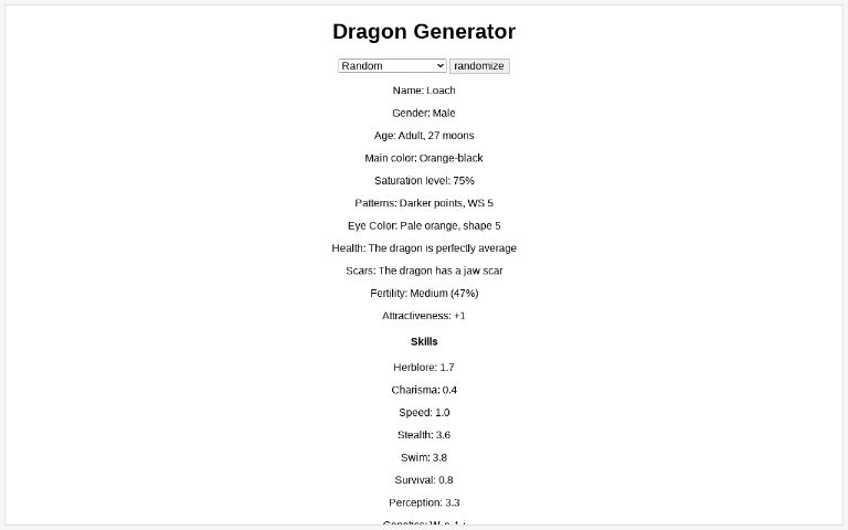 Dragon Generator