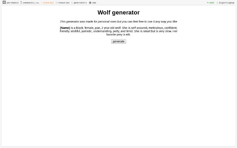 Wolf generator