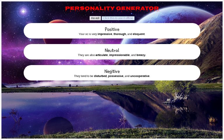 6vs5o1by3e ― Perchance Generator