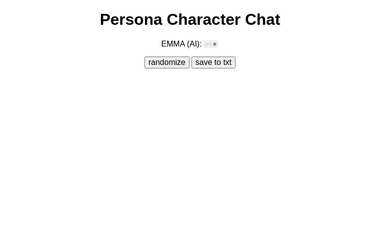 Persona Character Chat